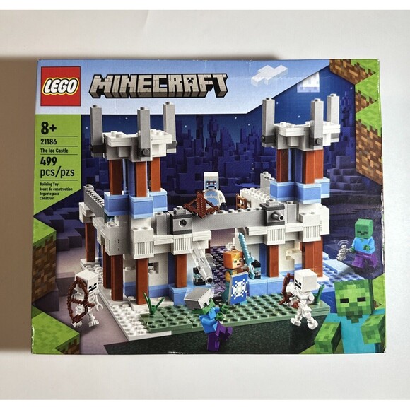 Lego | Toys | Lego Minecraft The Ice Castle 2186 Building Toy Factory ...